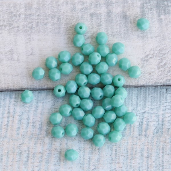 FP4 Opaque Turquoise | חורזים חרוזים